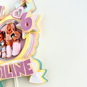 Girls Gamer Cake Topper | Video Game Cake Topper | Block Party | Pink ...