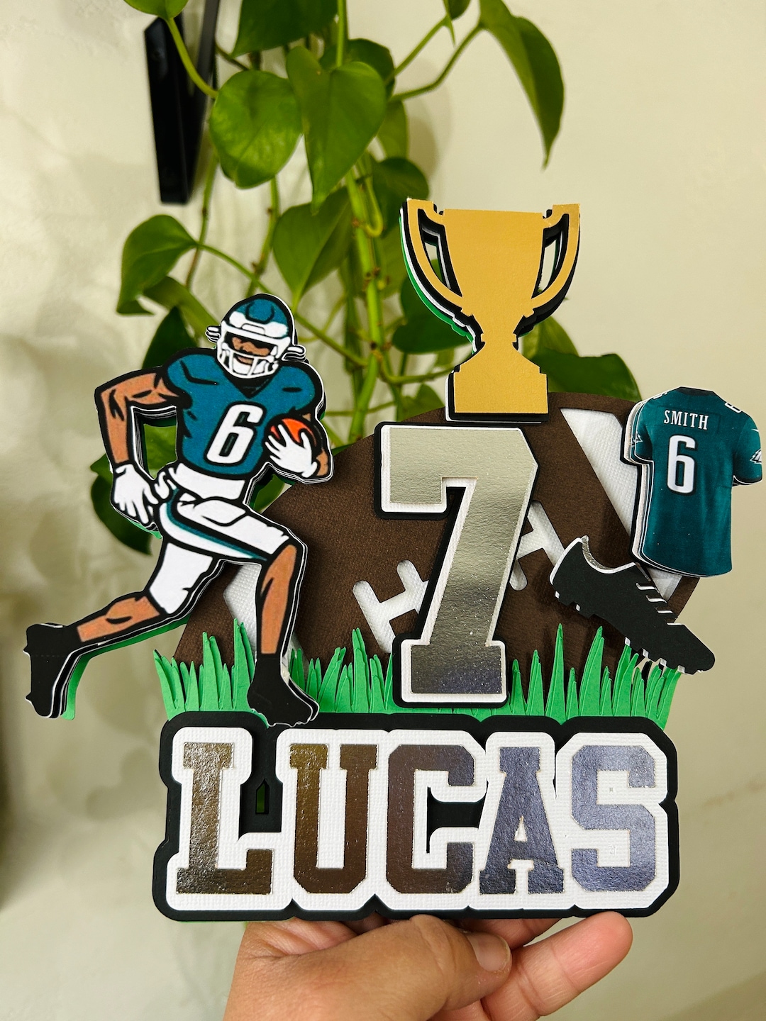 Football Cake Topper | Happy Birthday Football | Football Party ...