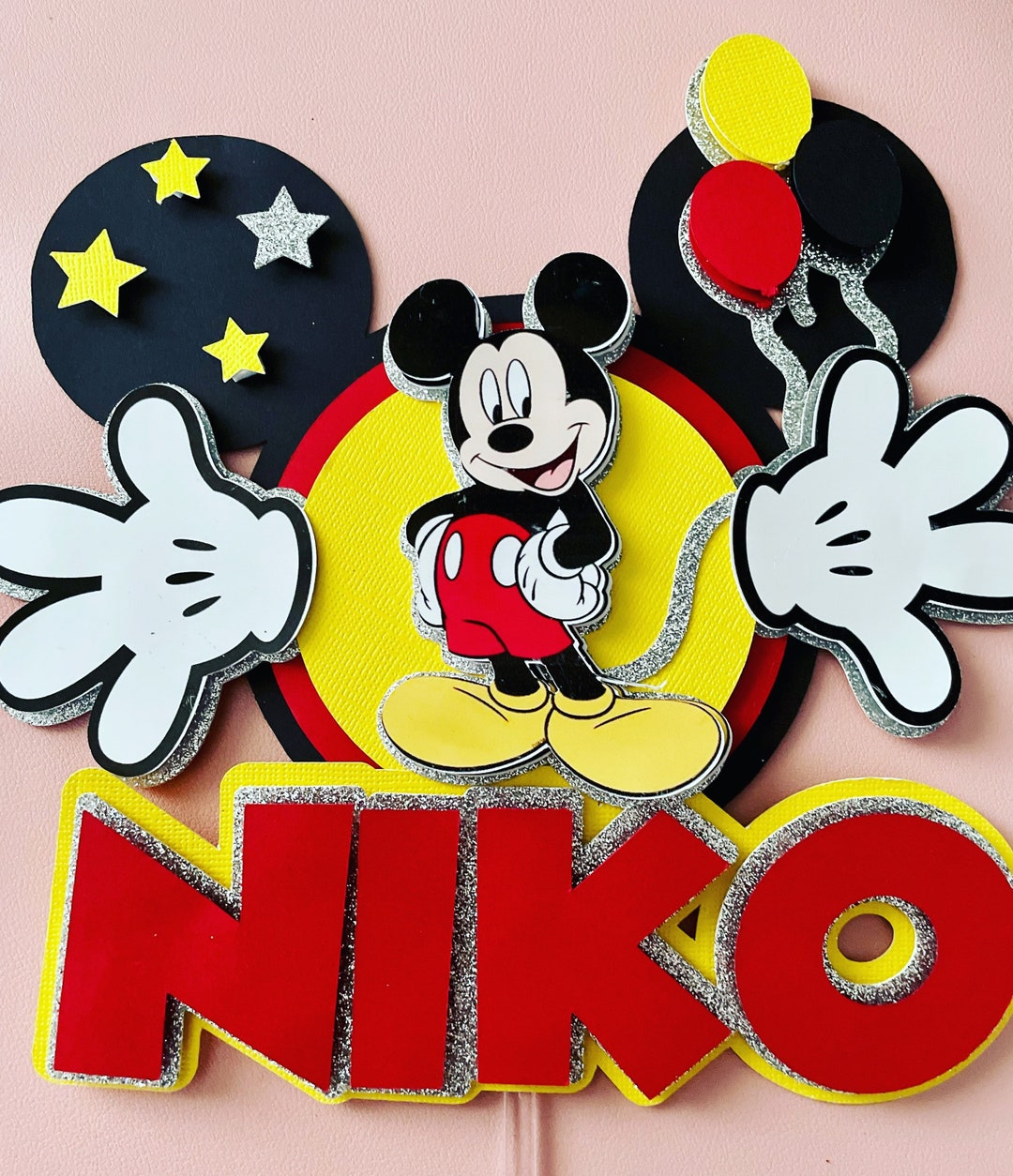 Mickey Mouse Cake Topper | Mickey Party | Mickey Mouse Club House - Etsy