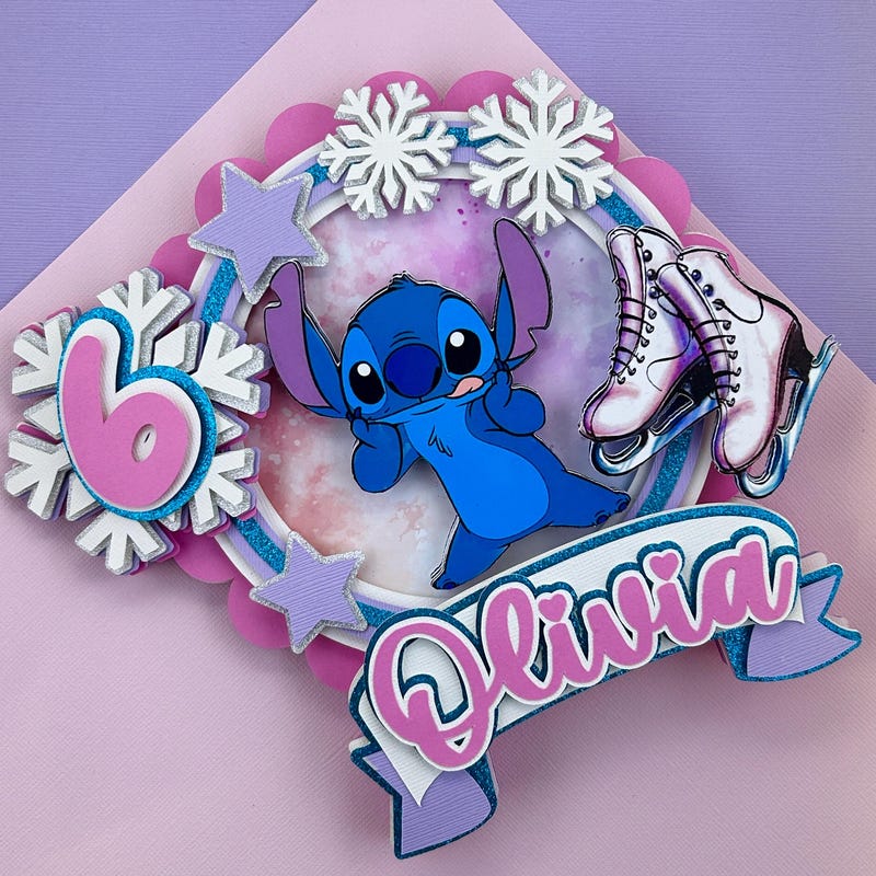 Winter Stitch Cake Topper - Etsy