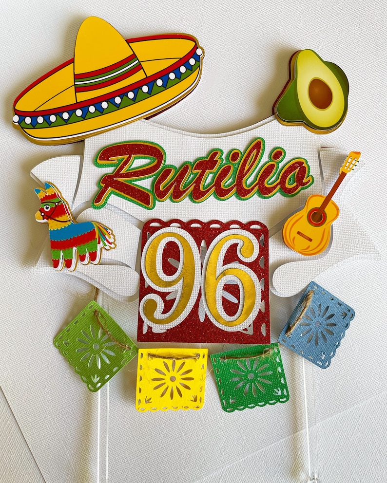 Mexican Cake Topper| Fiesta Cake Topper| Piñata Cake Topper | Mexican ...