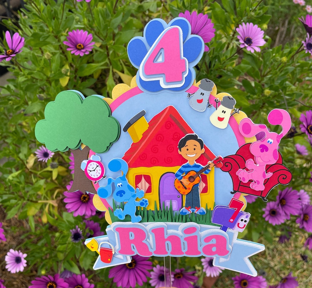 Blue Clues Cake Topper | Blue Clue Cake Decor | Customize Cake Topper ...