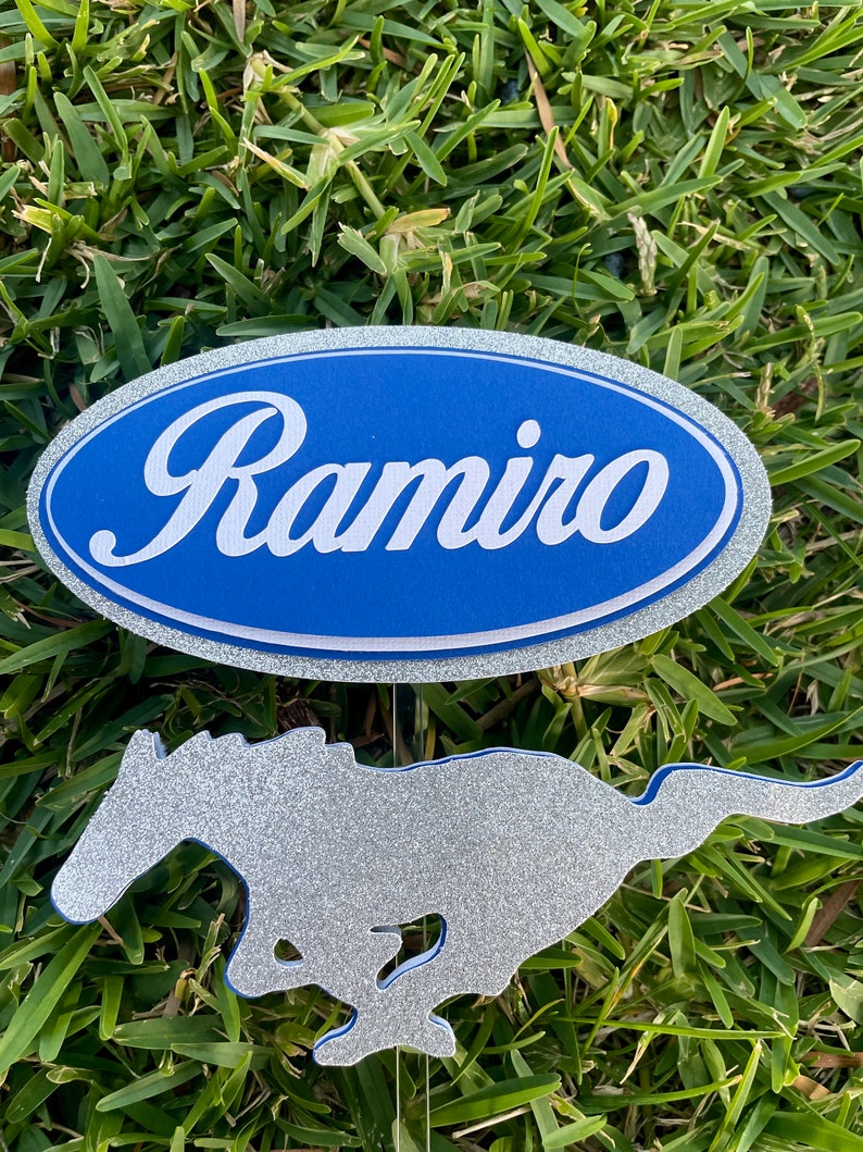 Inspired Mustang Cake Topper | Inspired Ford Cake Topper | Car Cake ...