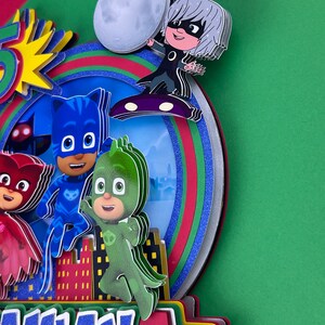PJ Mask Cake Topper | Superhero Cake Topper | PJ Heroes Cake Topper ...