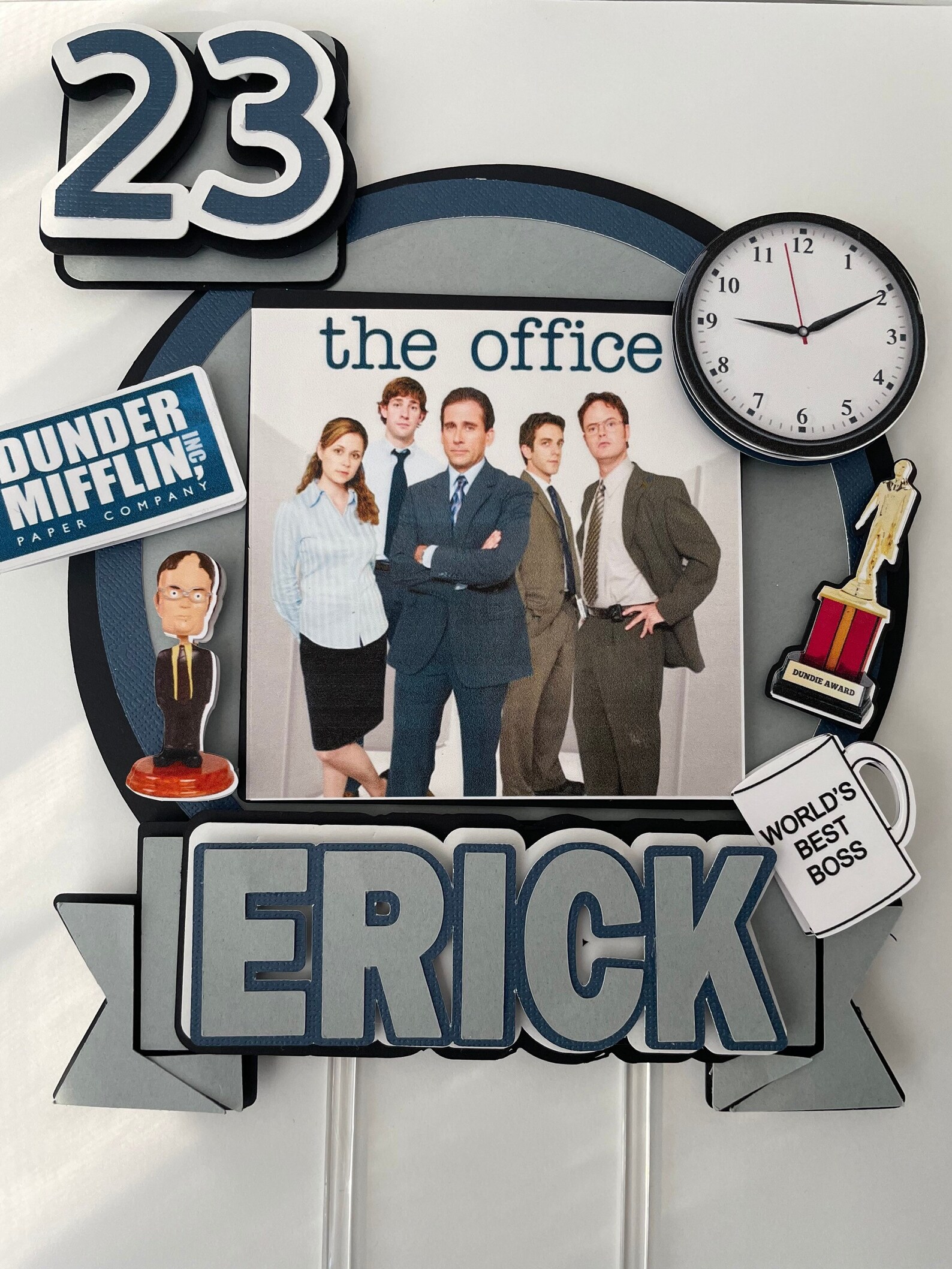 The Office Cake Topper | the Office Party | the Office Birthday - Etsy