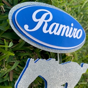 Inspired Mustang Cake Topper | Inspired Ford Cake Topper | Car Cake ...