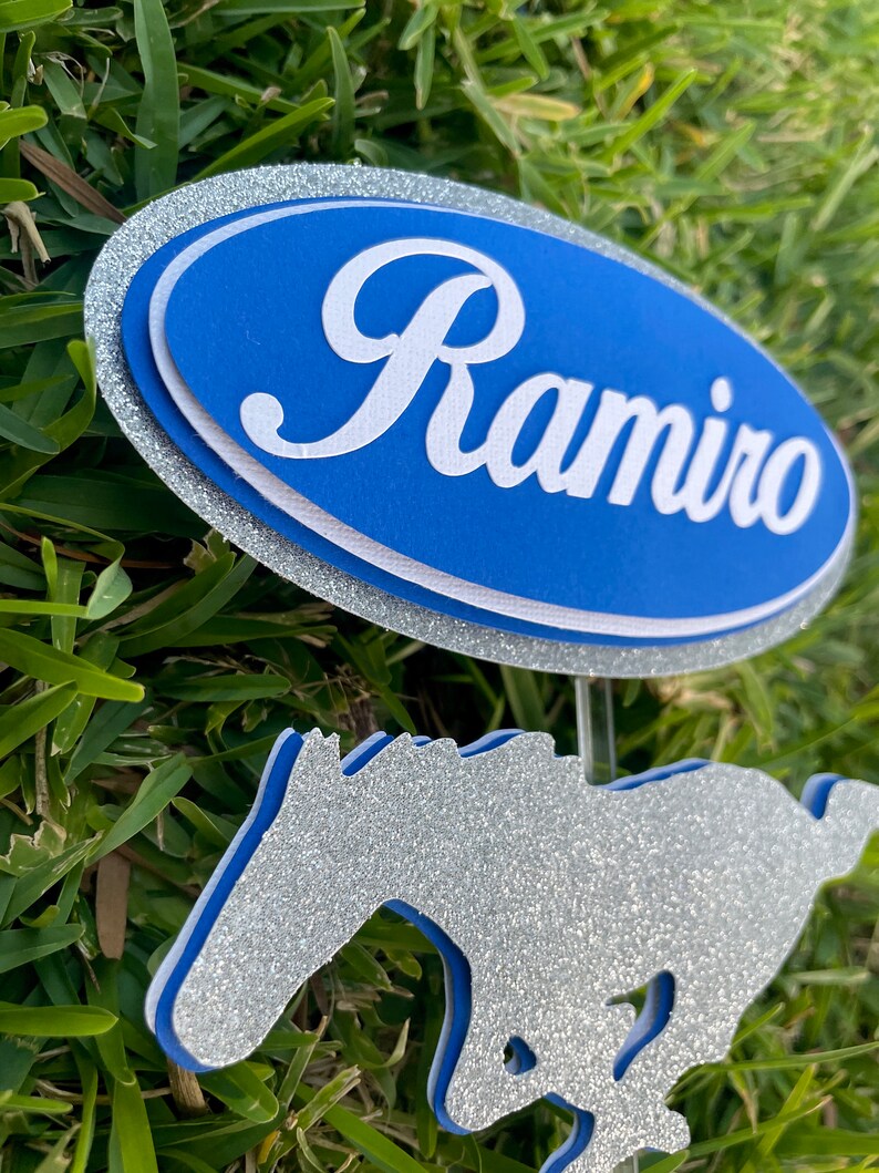 Inspired Mustang Cake Topper | Inspired Ford Cake Topper | Car Cake ...