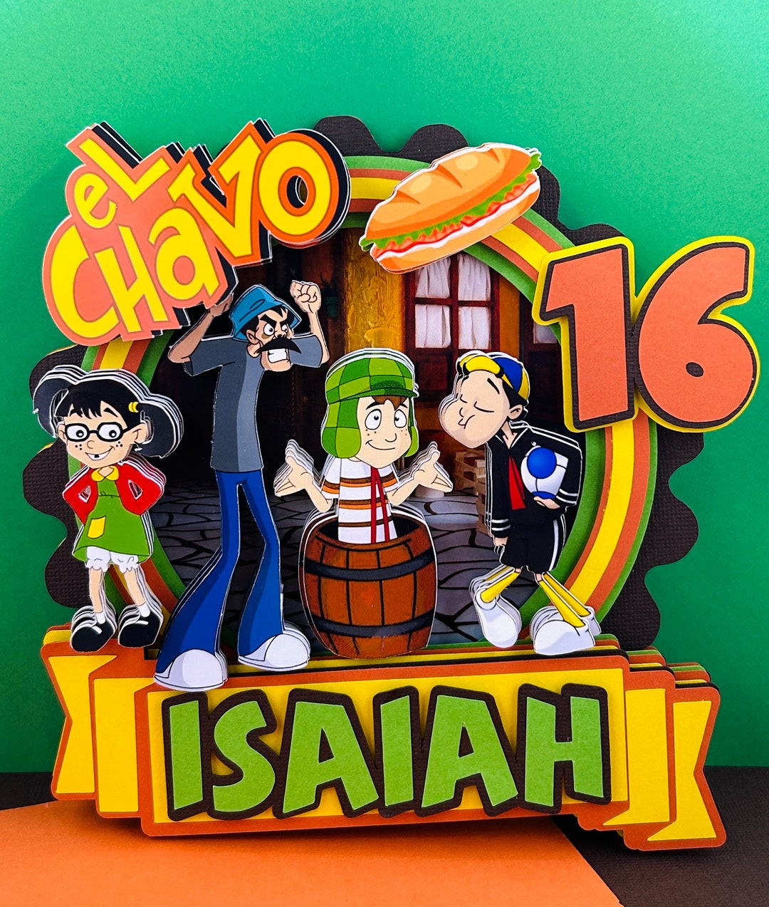 Chavo Del Ocho Cake Topper| Chavo Cake Topper | Chavo Birthday Cake Topper| Chavo Party | Chavo ...