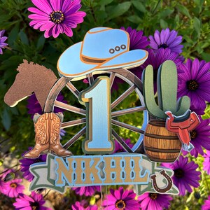 Cowboy Cake Topper | Western Birthday | Cowboy Birthday | Western Cake ...