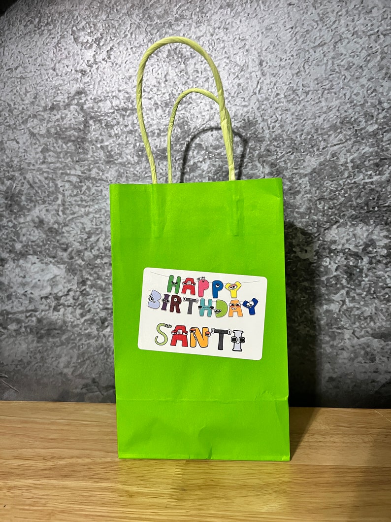 Alphabet Lore Custom Candy Bag Stickers - Etsy