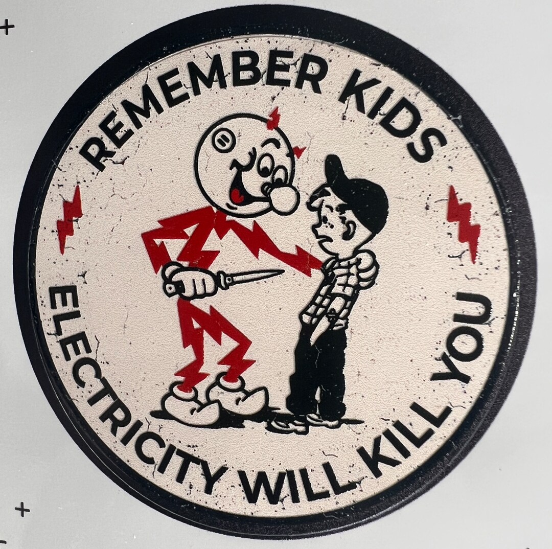 Electrcian Sparky Hard Hat Sticker 2 PACK - Etsy