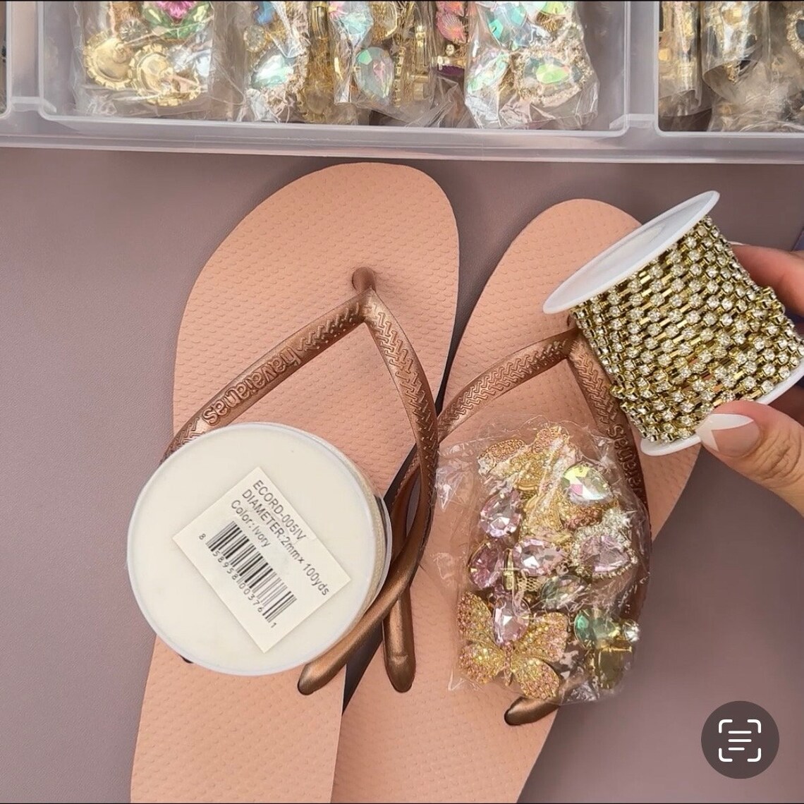Video Tutorial for Decorating Sandals, DIY Rhinestone, Hand Decorate a ...