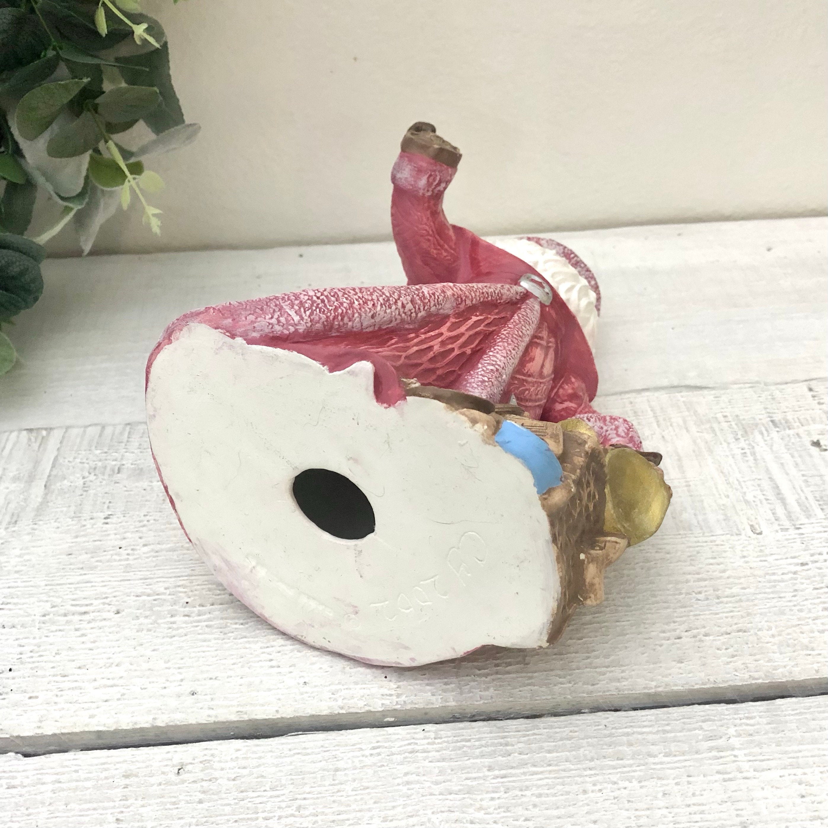 Vintage Hand Painted Ceramic Santa - Etsy