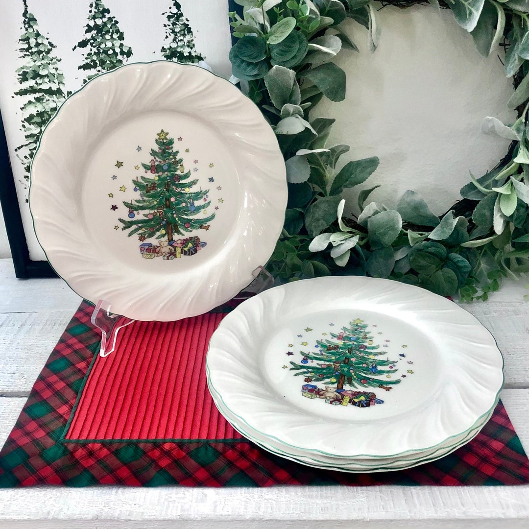 Nikko of Japan happy Holidays Dinner Plates Set of Four - Etsy