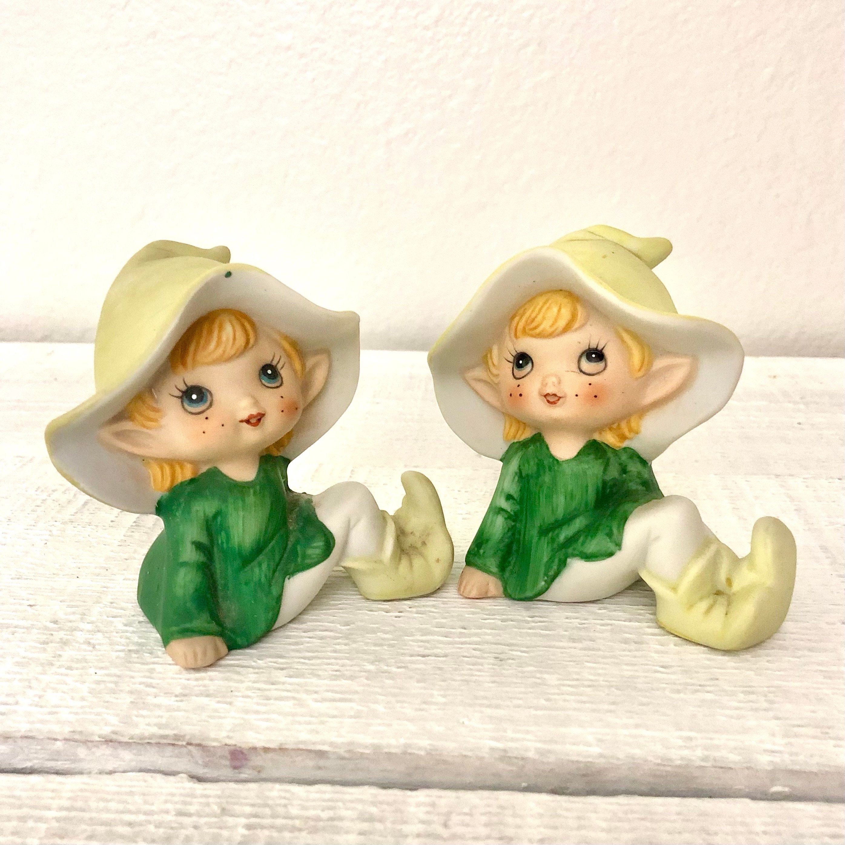 Vintage Ceramic Homco Elves - Etsy