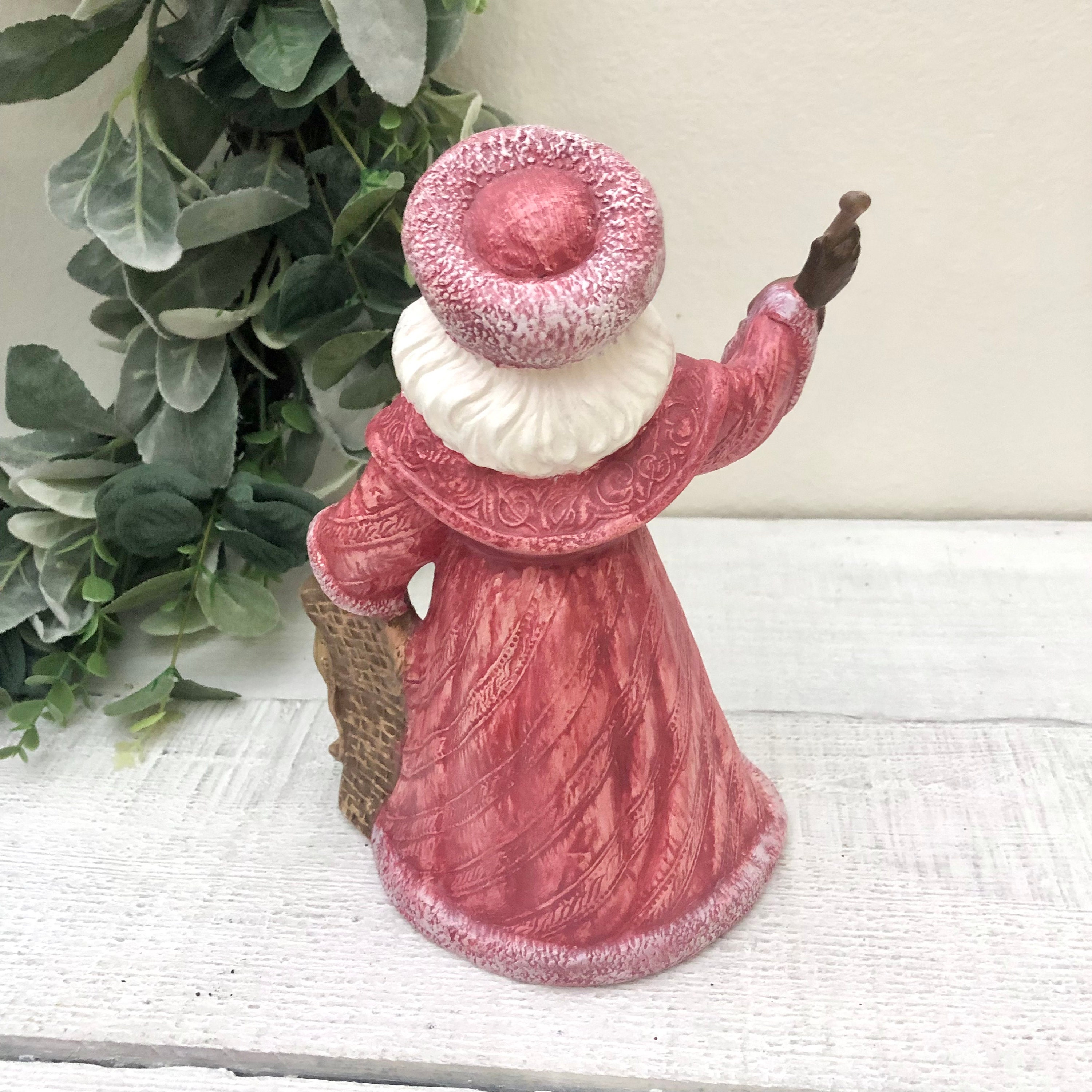 Vintage Hand Painted Ceramic Santa - Etsy