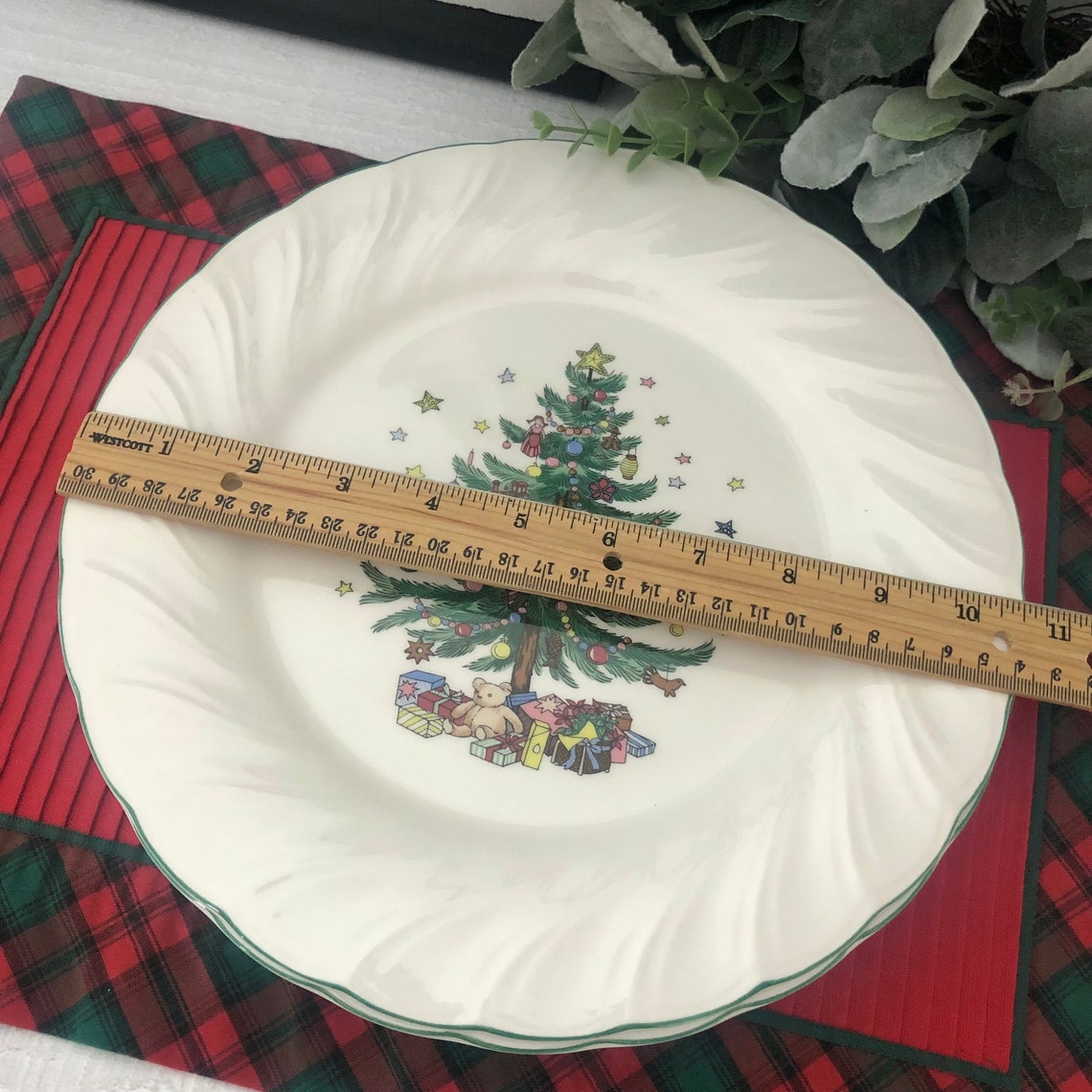 Nikko of Japan happy Holidays Dinner Plates Set of Four - Etsy