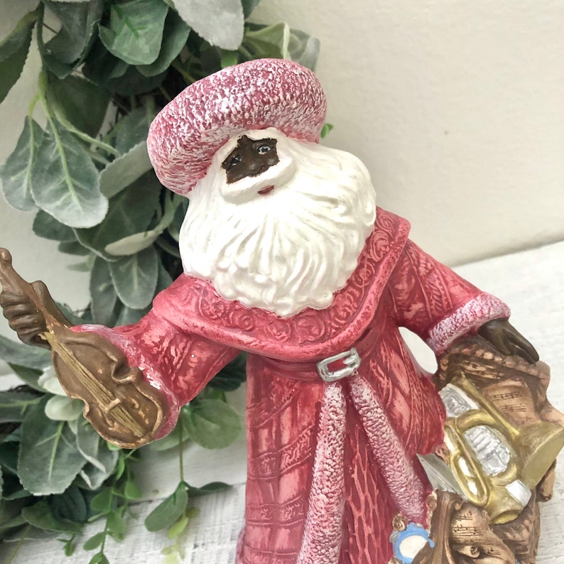 Vintage Hand Painted Ceramic Santa - Etsy