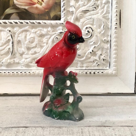 Mid Century Hand Painted Porcelain Cardinal Japan - Etsy