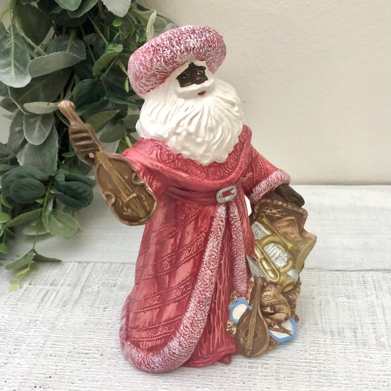 Vintage Hand Painted Ceramic Santa - Etsy