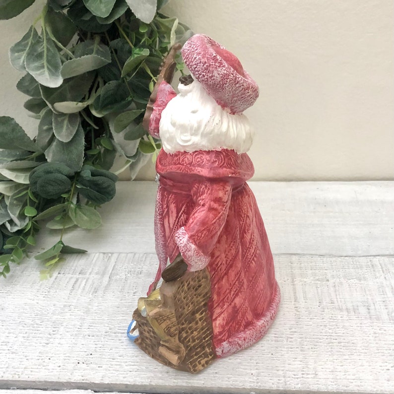 Vintage Hand Painted Ceramic Santa - Etsy