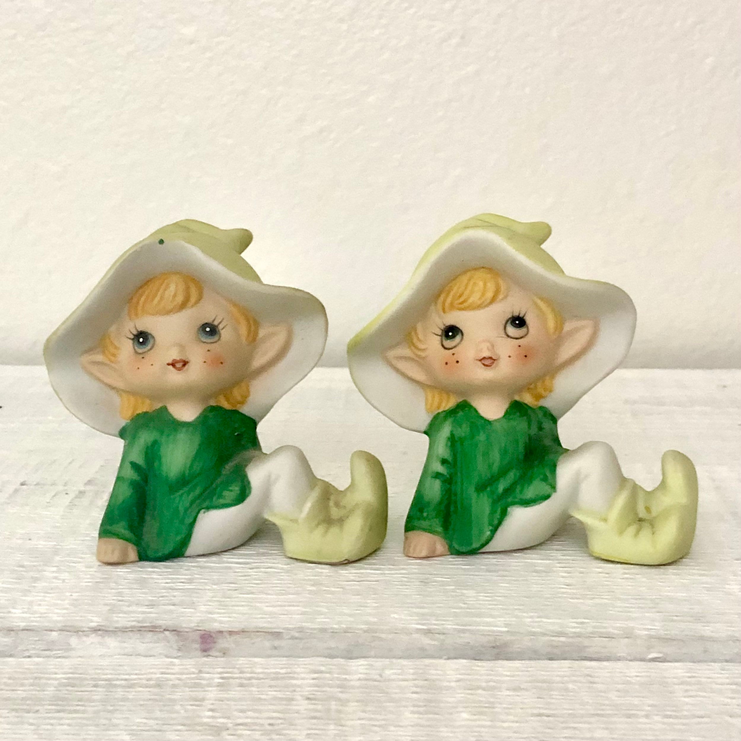 Vintage Ceramic Homco Elves - Etsy