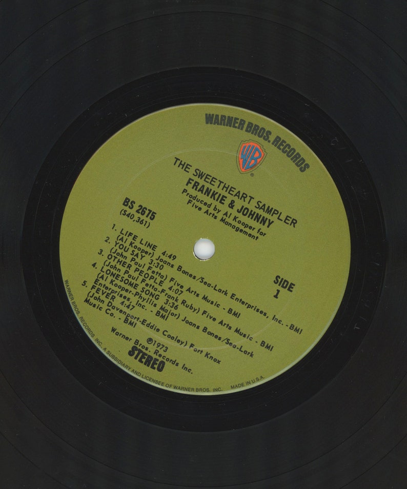 The Sweetheart Sampler by Frankie & Johnny Vinyl Record rare Find - Etsy