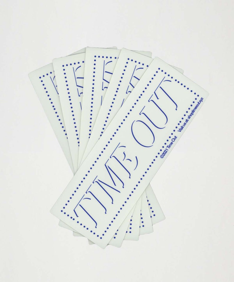 Time Out Logo Bumper Sticker - Etsy