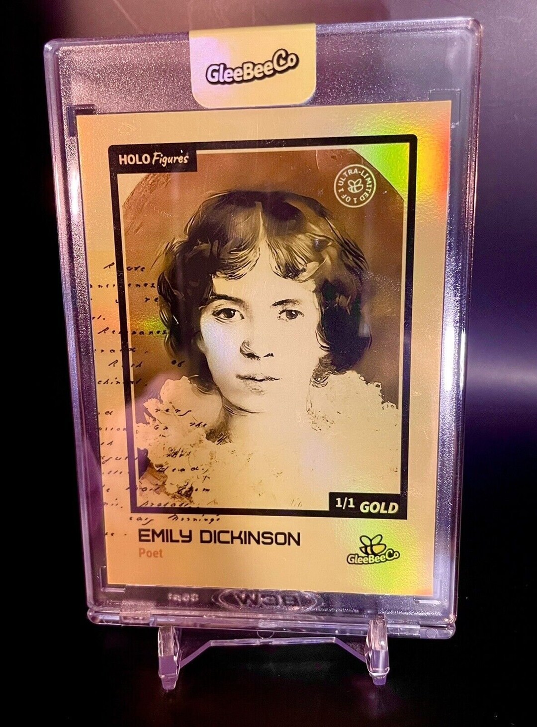 EMILY DICKINSON Card 1/1 GOLD Holo Parallel One in Existence 2024 ...