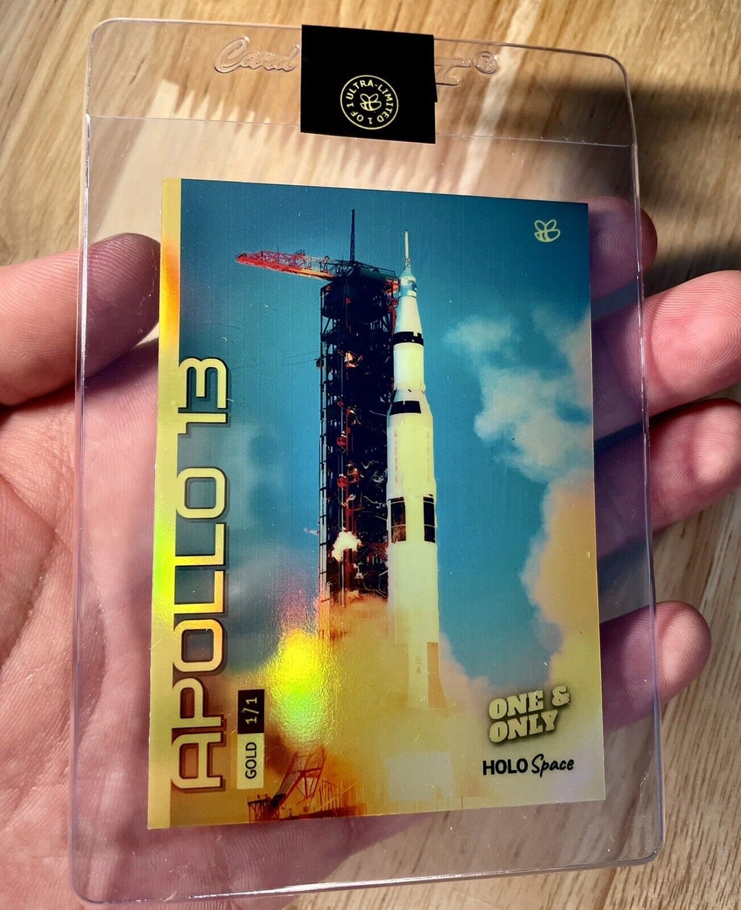 APOLLO 13 Card 1/1 Liftoff 1970 Holo GOLD Card A1L2-1 One Exists 2024 Gleebeeco - Etsy