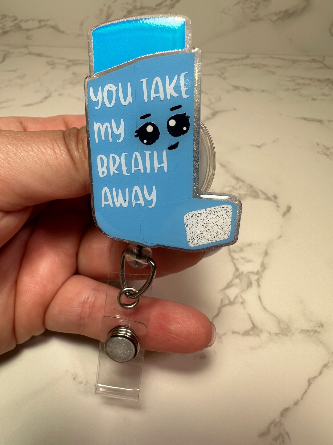 Inhaler Badge Reel, Inhaler Name Holder, Inhaler Retractable Badge Reel ...