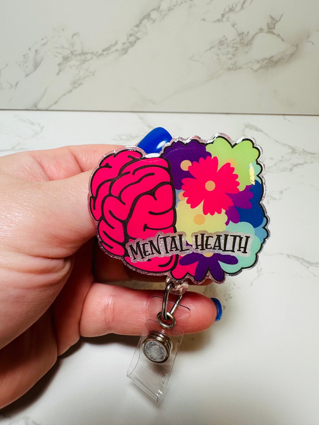 Mental Health Matters Badge | Mental Health Badge | Rainbow Badge Reel ...