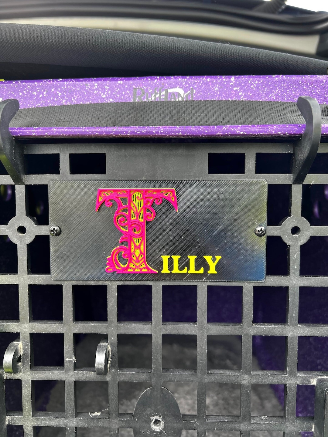 Personalized Crate Name Plate for Ruffland Kennel | Customized Dog Tag ...