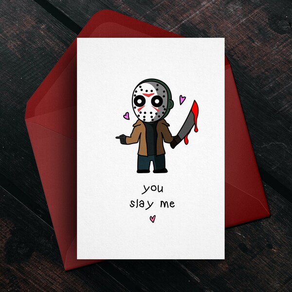 Printable Jason Vorhees Birthday Card - Etsy