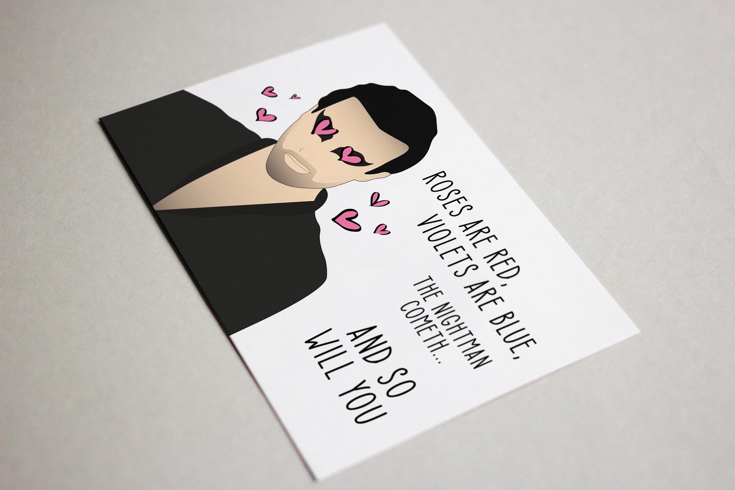 Nightman Cometh Iasip Cards Mac Birthday Anniversary Etsy