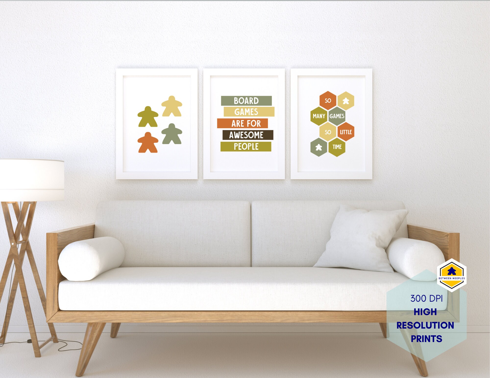 Set of 3 Awesome Board Game Printable Wall Art | Minimalist Digital ...