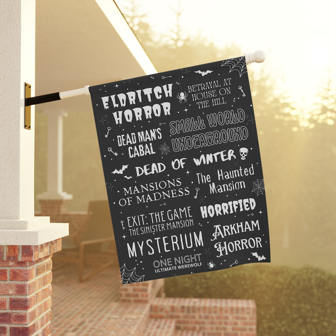 Scary Board Game Garden Banner House Flag Halloween Yard - Etsy