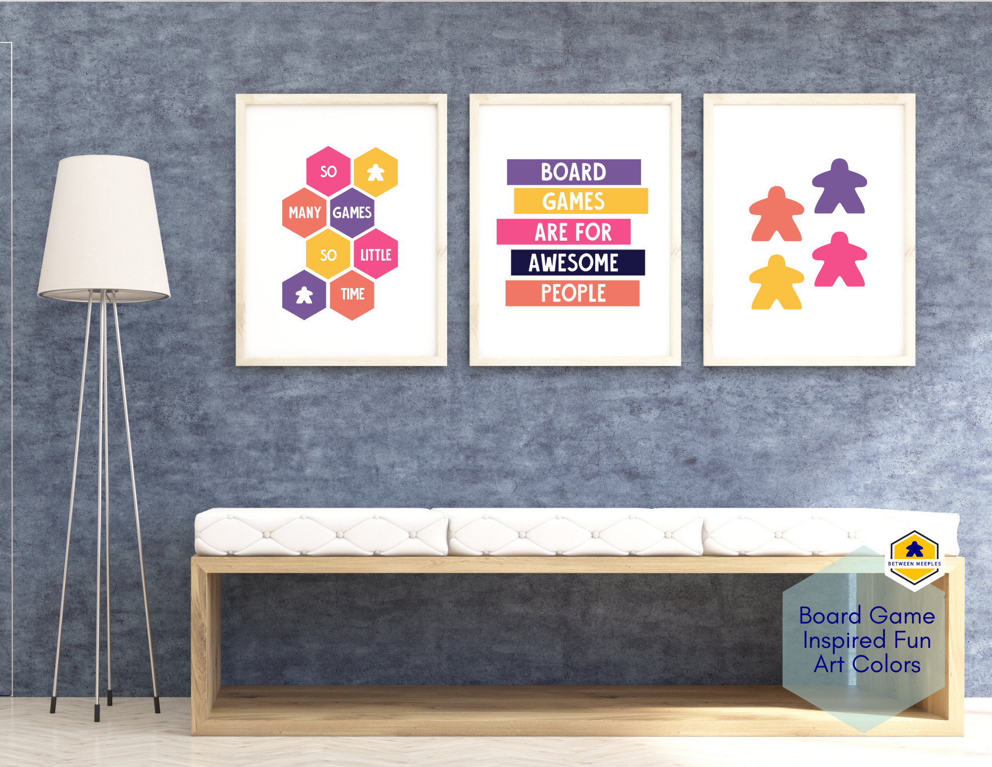 Set of 3 Awesome Board Game Printable Wall Art | Minimalist Digital ...