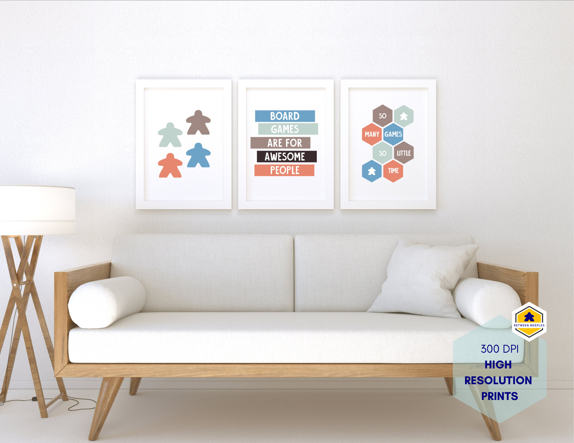 Set of 3 Awesome Board Game Printable Wall Art | Minimalist Digital ...