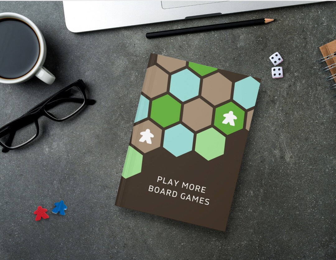 Board Game Score Book | Matte Hardcover Notebook | Board Game Journal ...