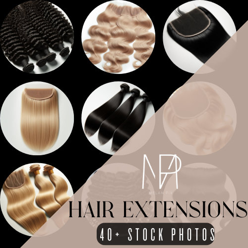 Hair Extension Photos | Stock Product Photography | INSTANT DOWNLOAD ...