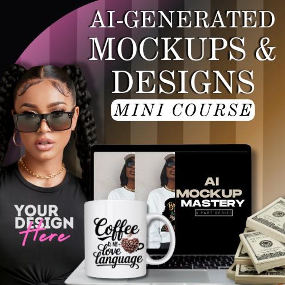 AI Mockup Design, Print on Demand, Custom Hoodies T-shirts, Digital ...