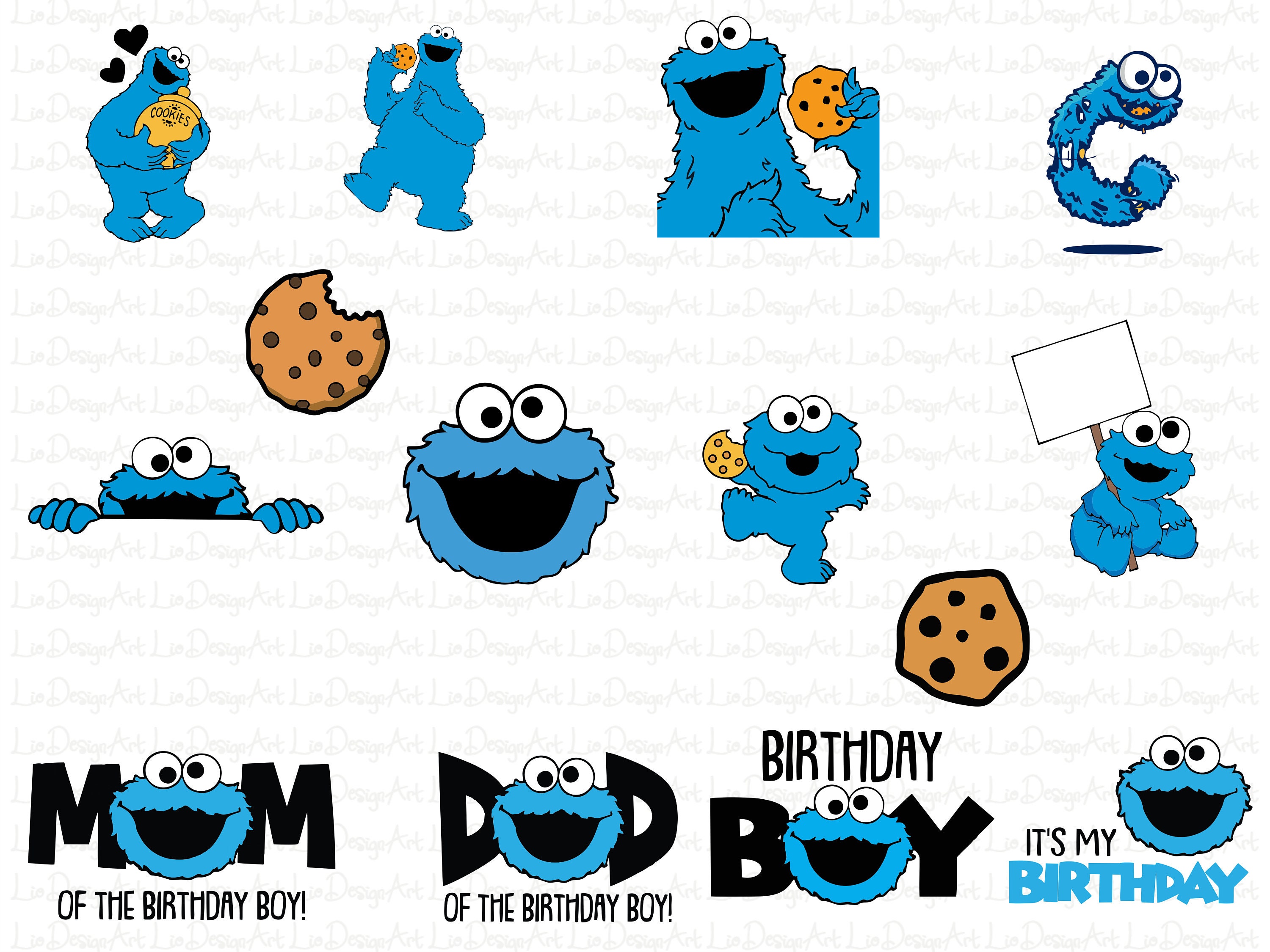 Cute Cookie Monster Facebook Cover