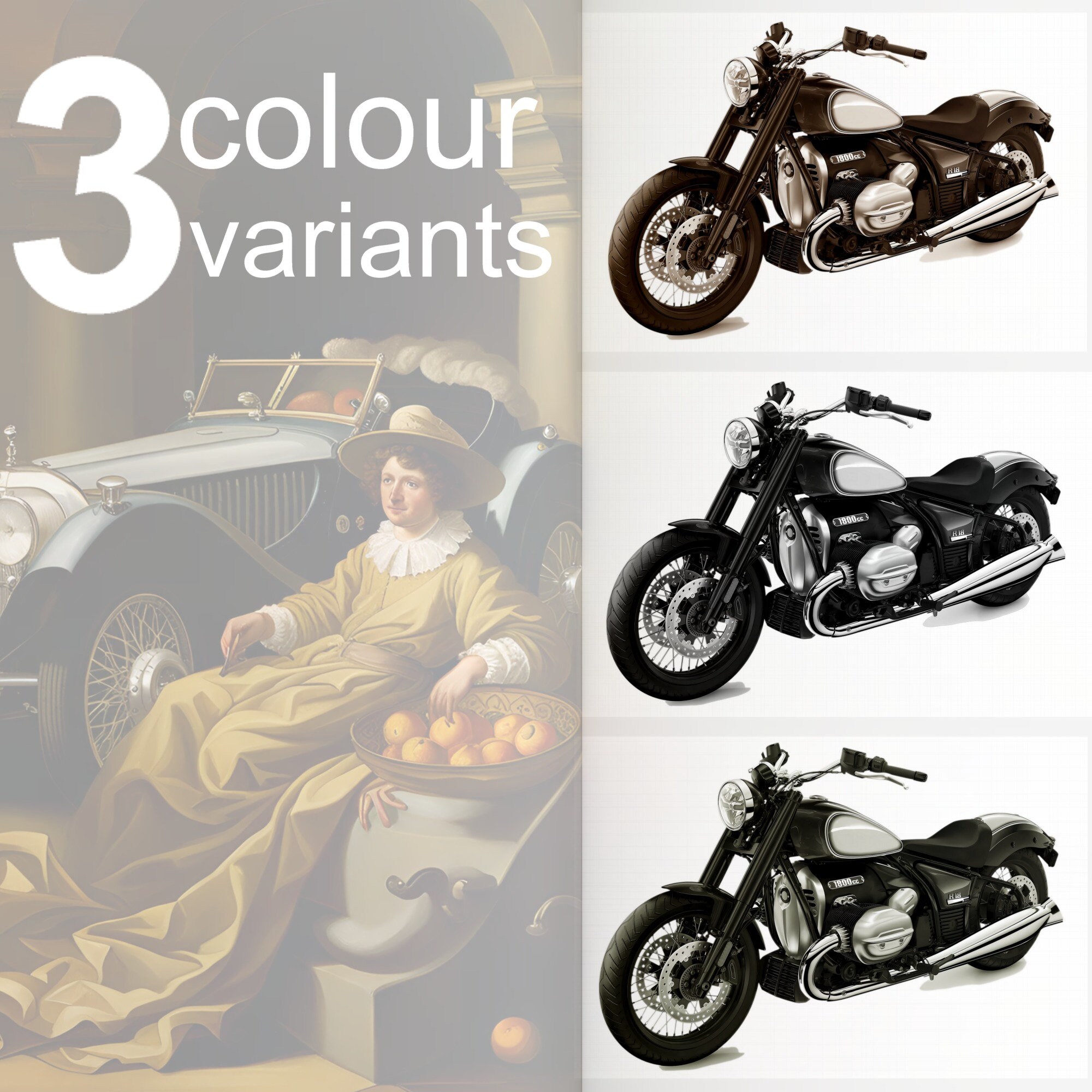 BMW R18, Three Color Variants, Printable Download and Print Poster - Etsy
