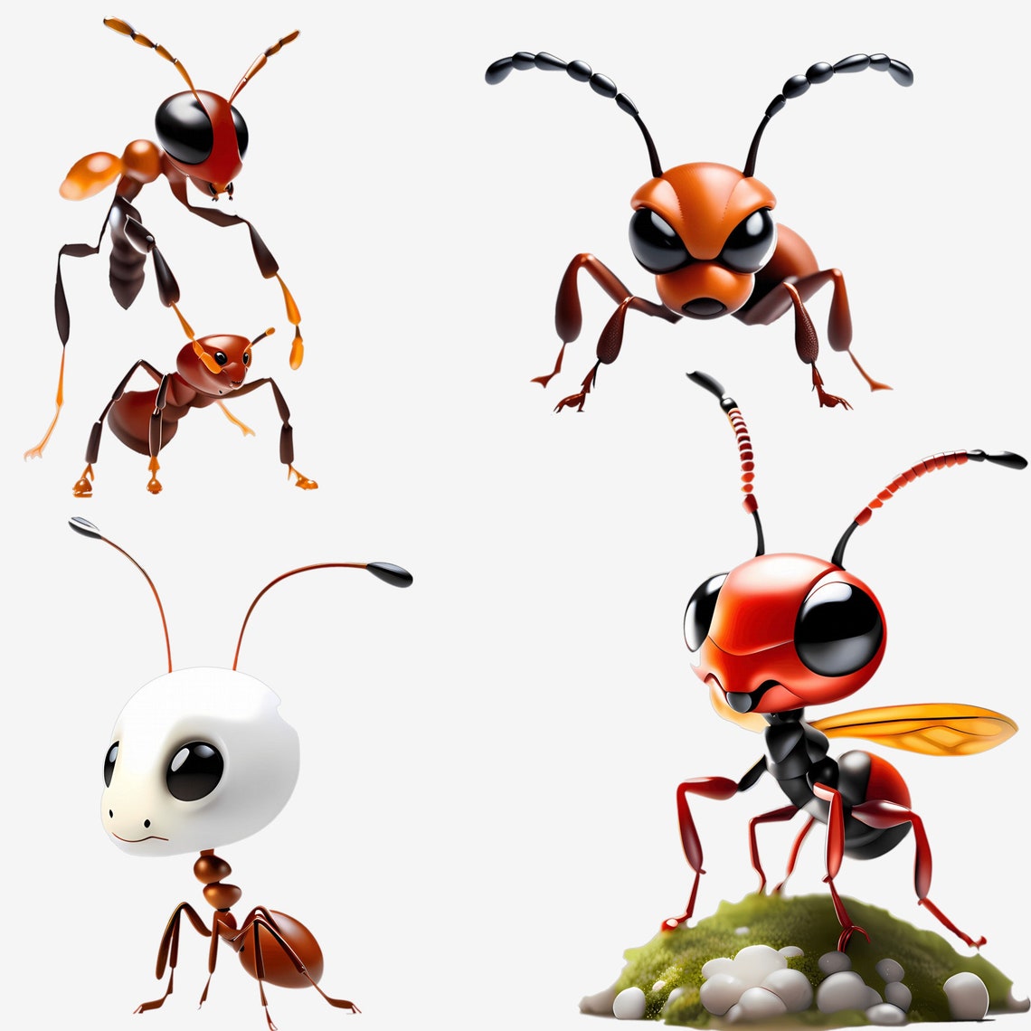 Funny Ants Clipart - Download Here and Join the Laughter! PNG, Cartoon ...