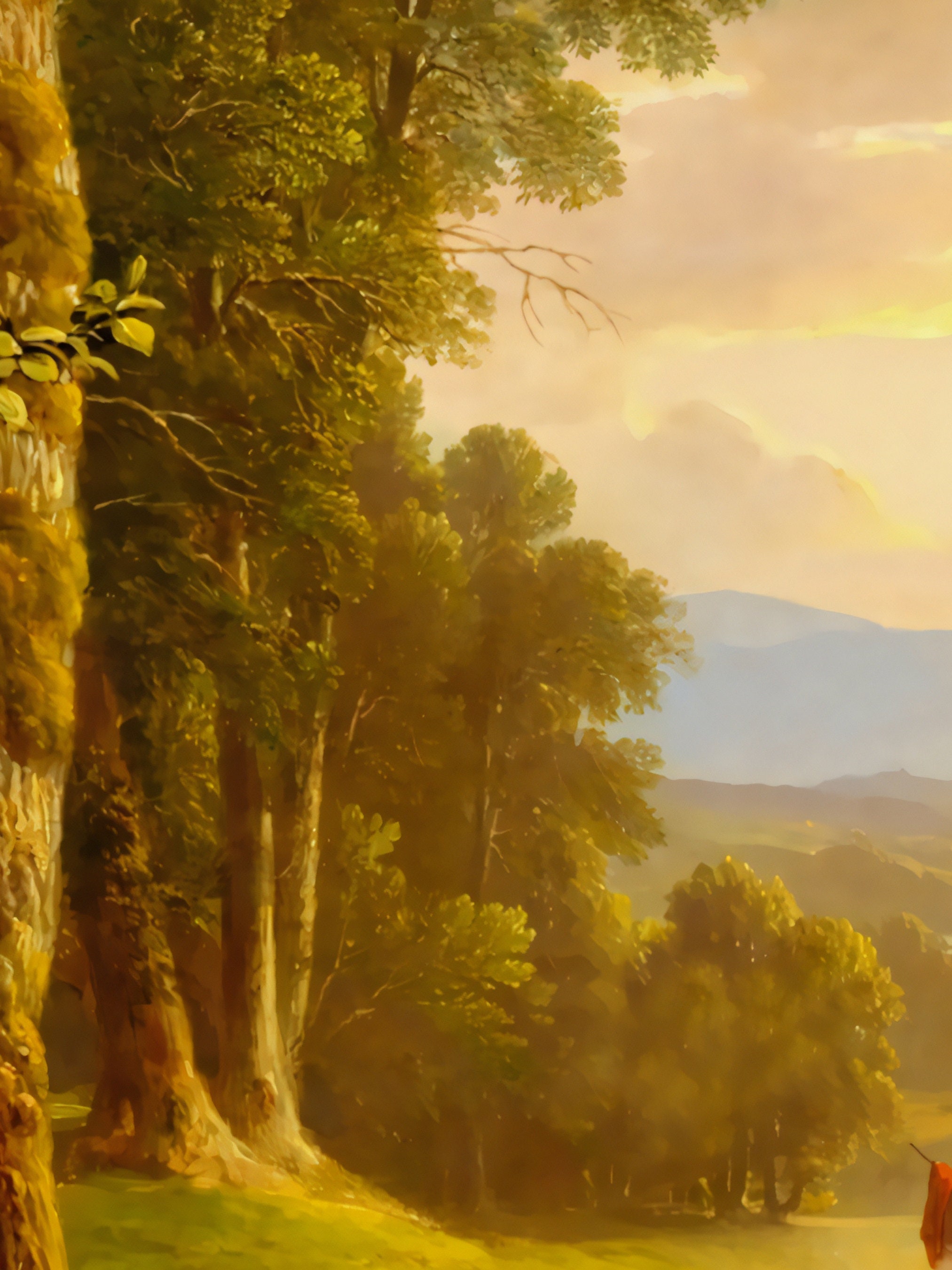 The Beeches, Asher Brown Durand, Gemälde auf Poster - Etsy.de