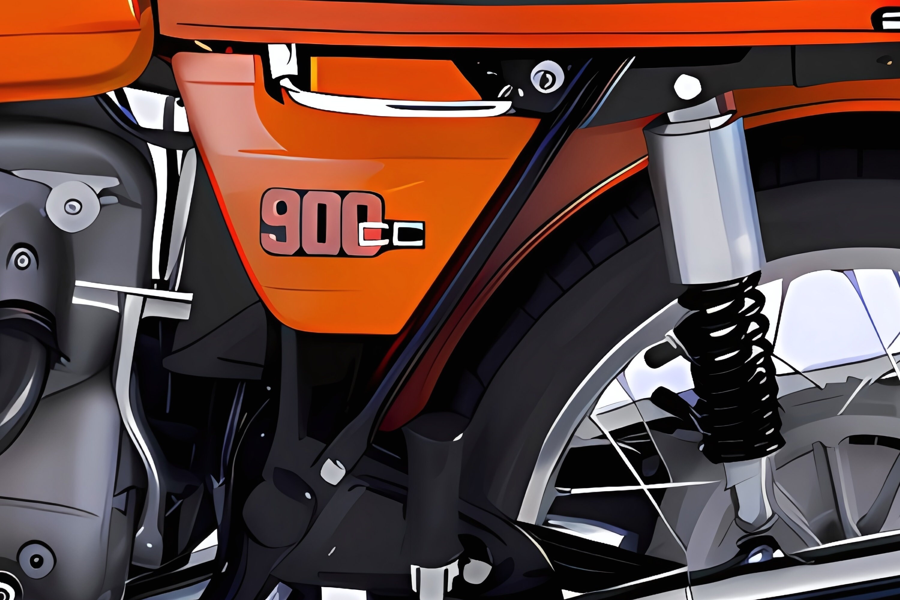 BMW R90S schilderij op poster muurkunst print - Etsy Nederland