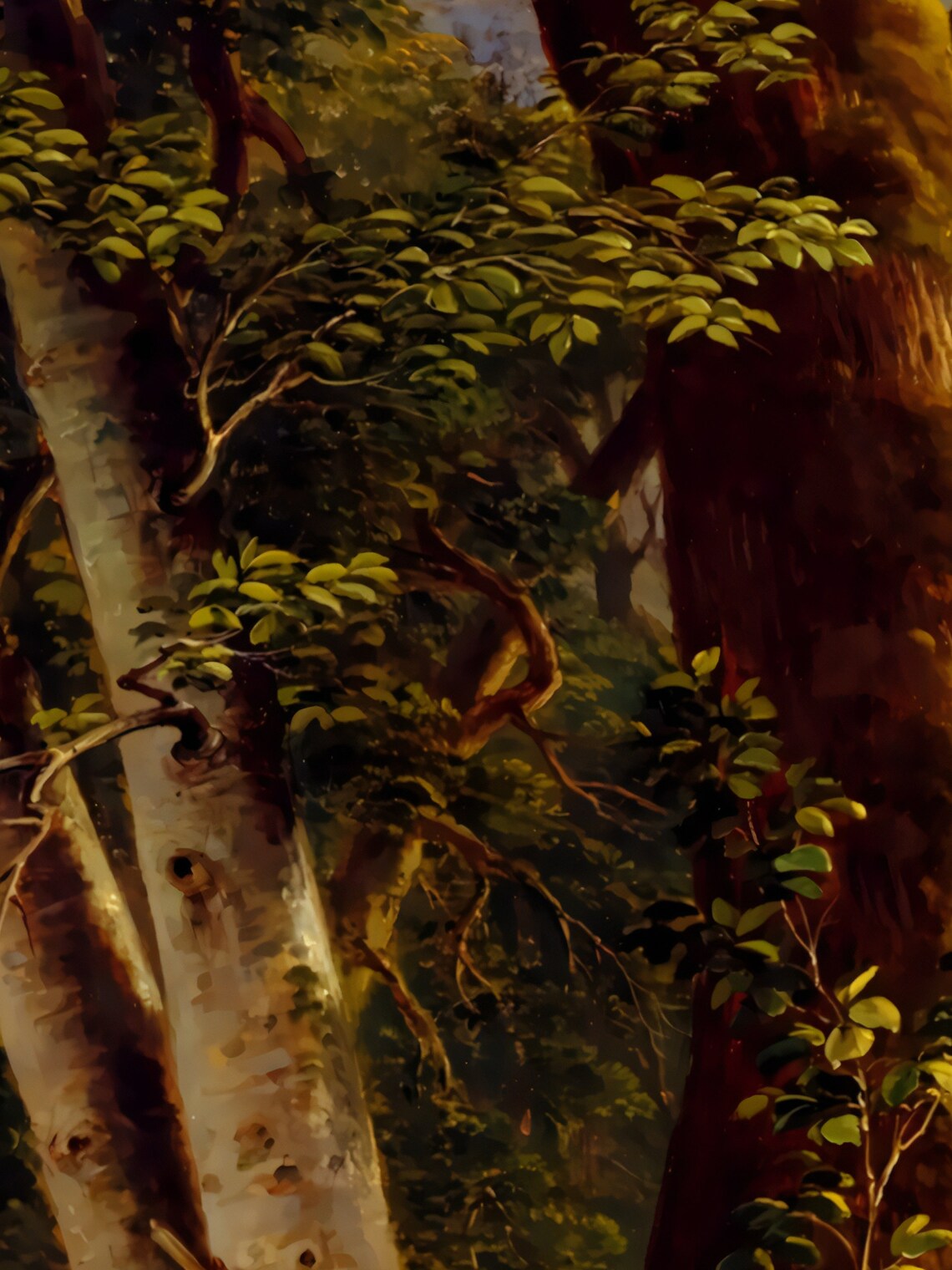 The Beeches, Asher Brown Durand, Gemälde auf Poster - Etsy.de