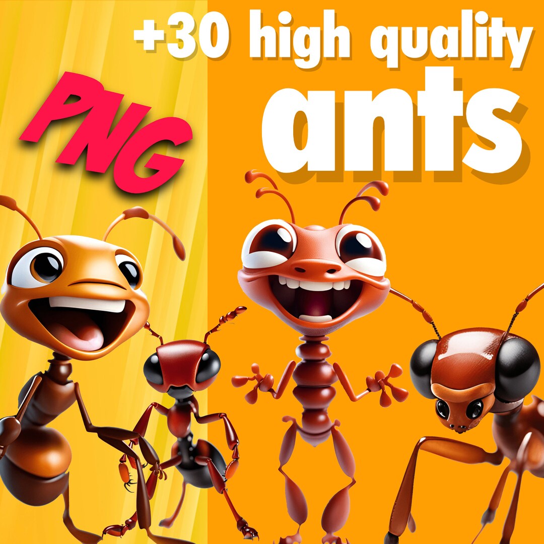 Funny Ants Clipart - Download Here and Join the Laughter! PNG, Cartoon ...