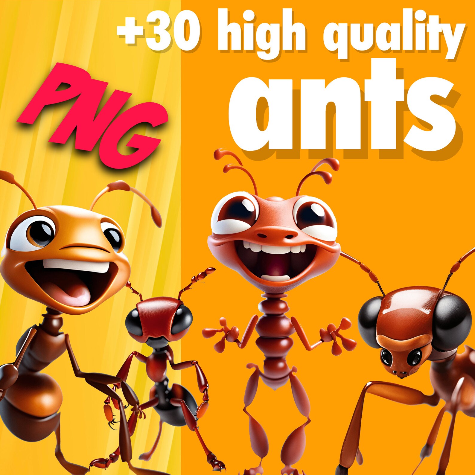 Funny Ants Clipart - Download Here and Join the Laughter! PNG, Cartoon ...